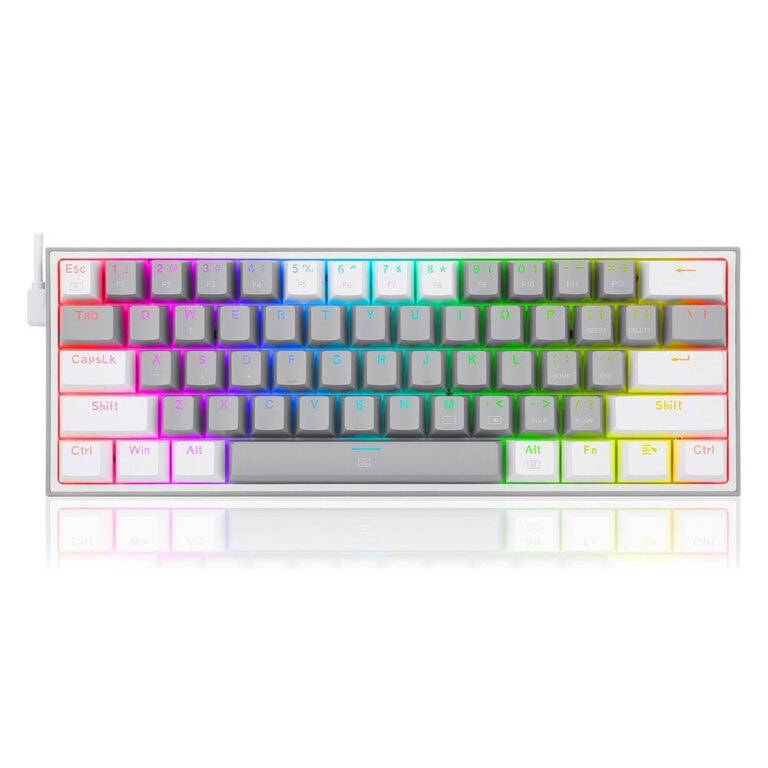 Redragon K617 FIZZ Gri-Beyaz Gaming Klavye - Laptop.Com.TR