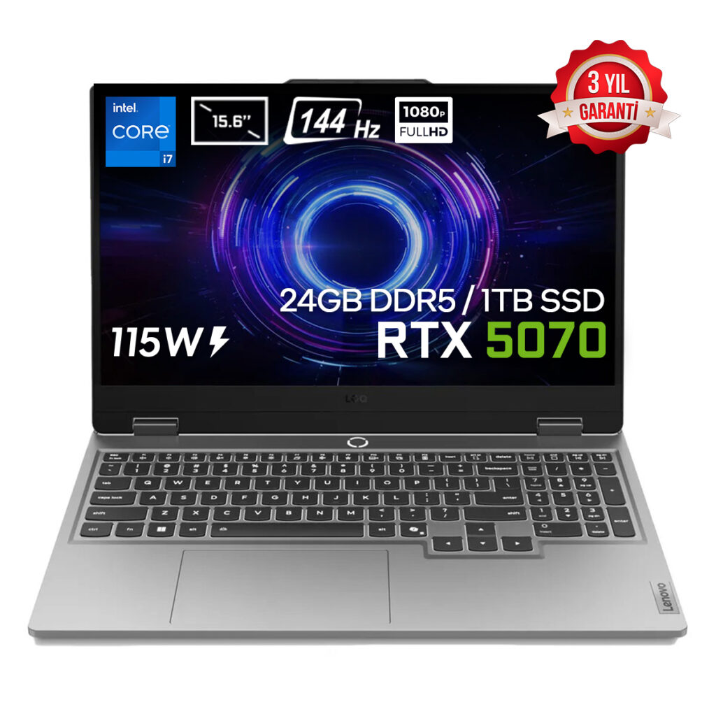 Lenovo LOQ 15IRX10 144Hz FreeDos Gaming Laptop - Laptop.Com.TR