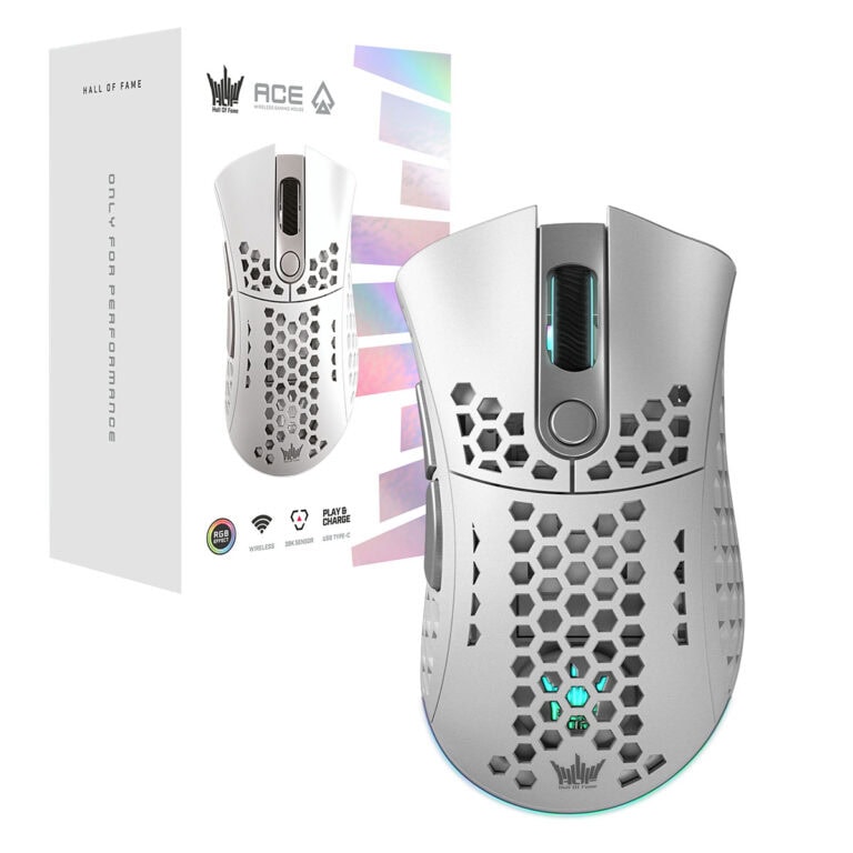 GALAX Hall Of Fame ACE M2 White ARGB Gaming Mouse - Laptop.Com.TR