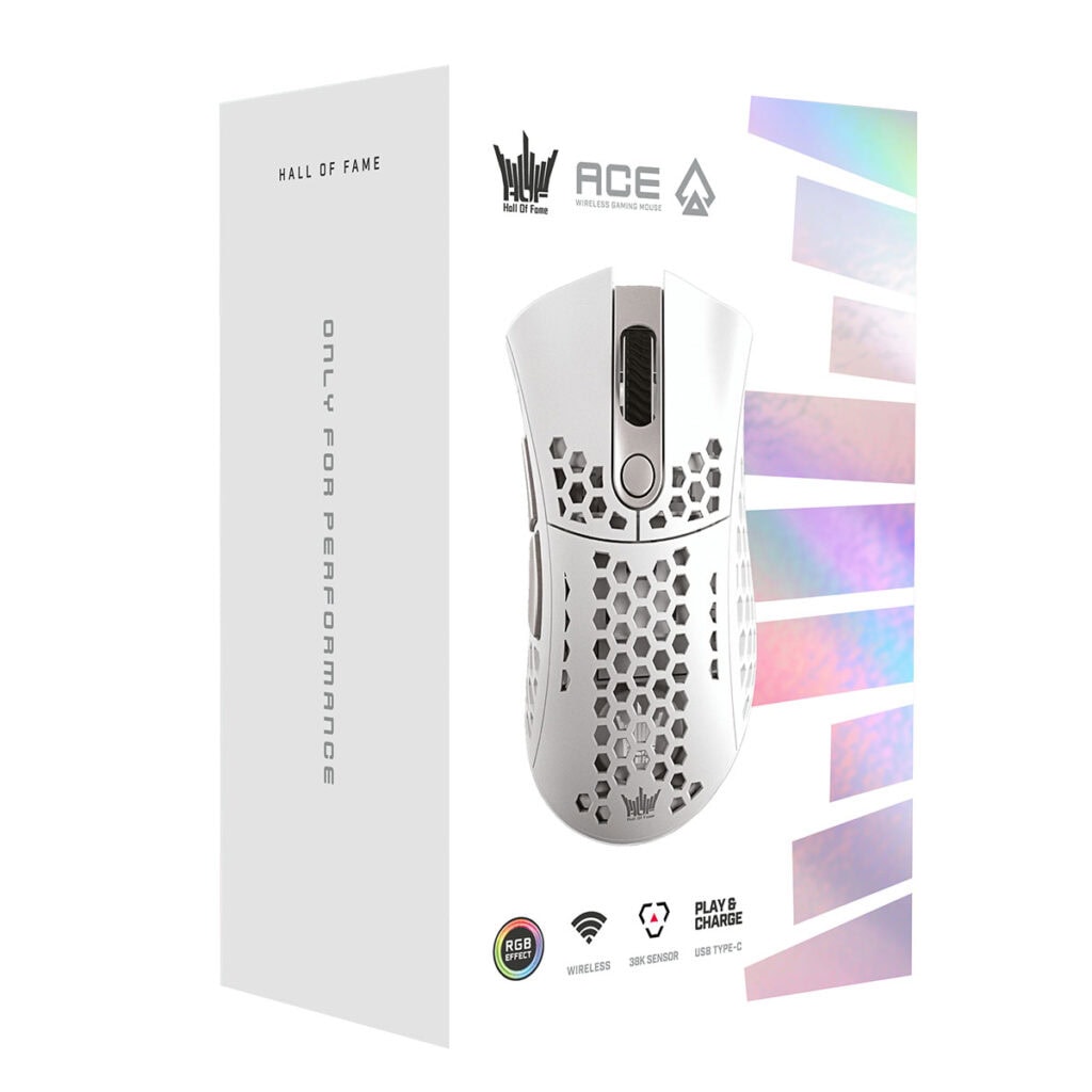 GALAX Hall Of Fame ACE M2 White ARGB Gaming Mouse - Laptop.Com.TR